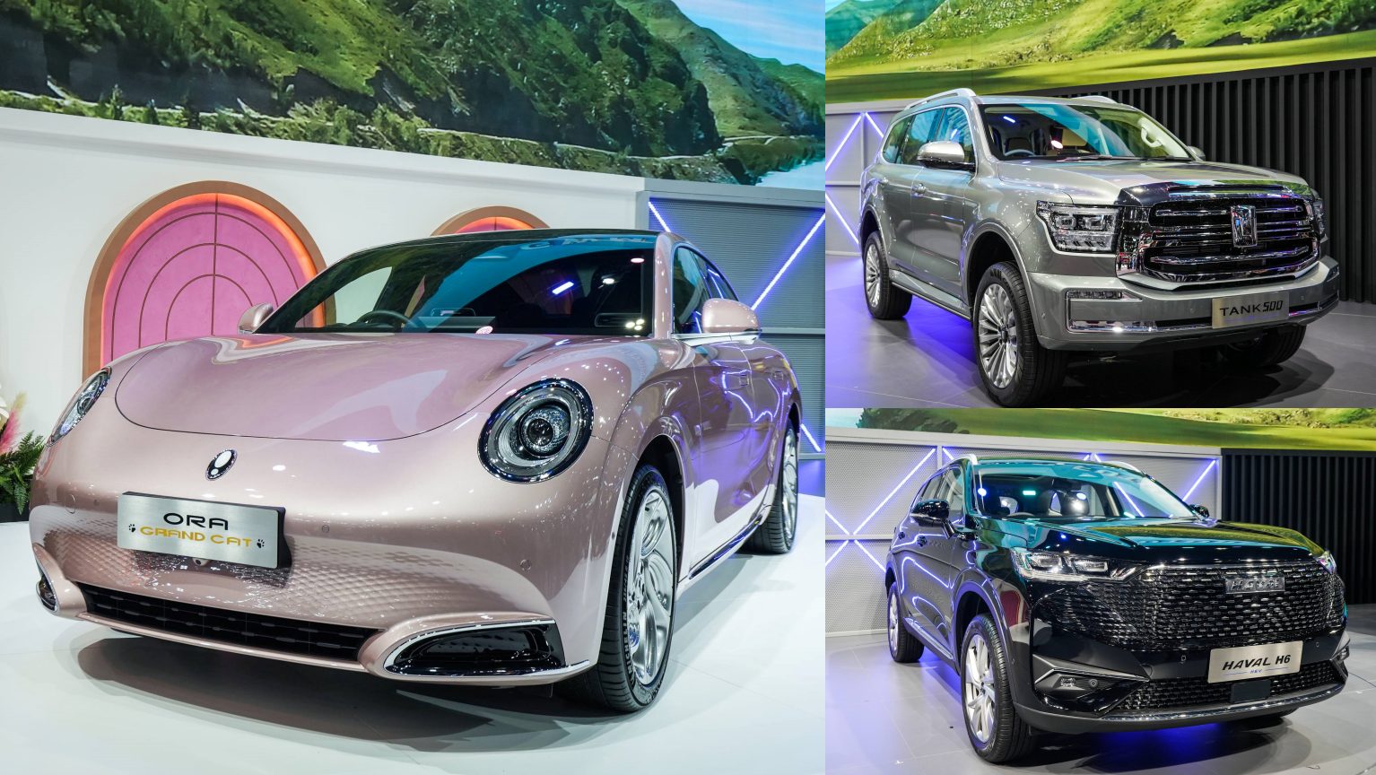 GWM ยกทัพรถยนต์ไฟฟ้าบุก Motor Expo เปิดโฉม ORA Grand Cat, TANK 500 HEV, New HAVAL H6 HEV - carwizard
