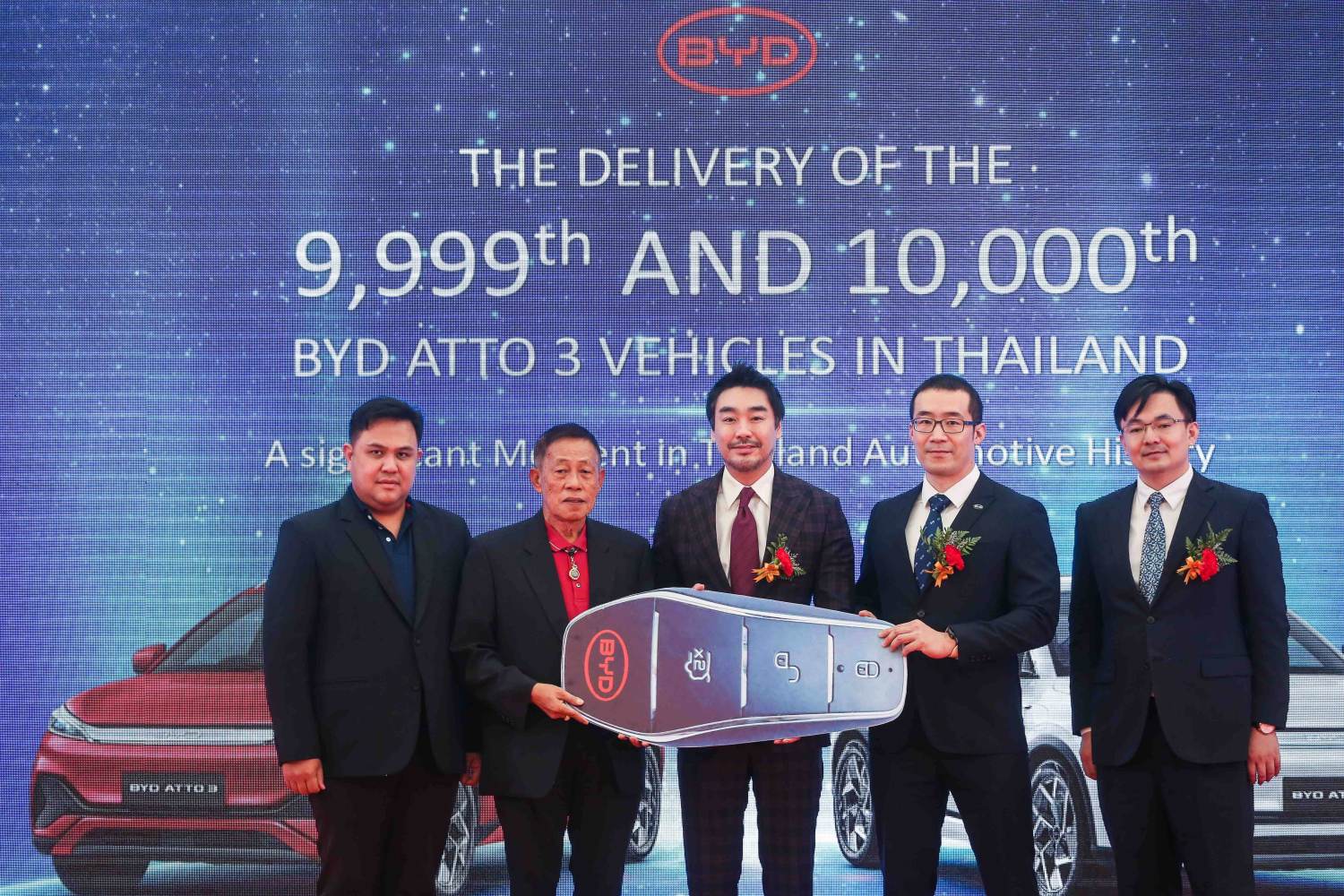 BYD วางศิลาฤกษ์ โรงงานผลิตรถไฟฟ้าแห่งแรกในไทย ตั้งเป้าปีละ 1.5 แสนคัน ส่งมอบ ATTO 3 ครบหมื่นคัน ...