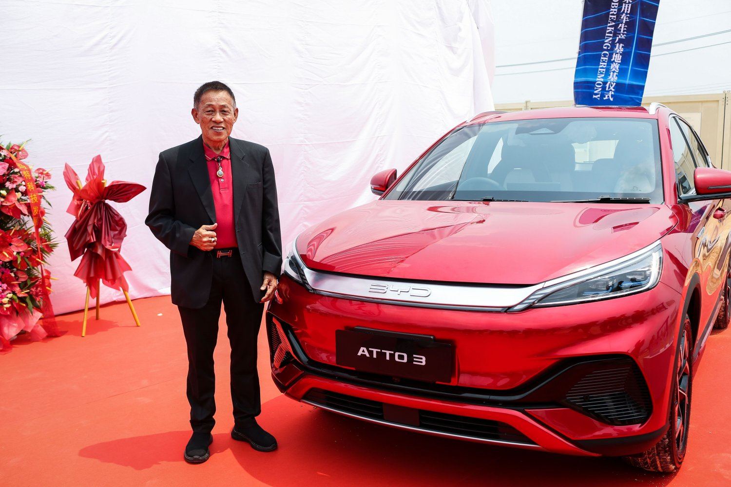 BYD วางศิลาฤกษ์ โรงงานผลิตรถไฟฟ้าแห่งแรกในไทย ตั้งเป้าปีละ 1.5 แสนคัน ส่งมอบ ATTO 3 ครบหมื่นคัน ...