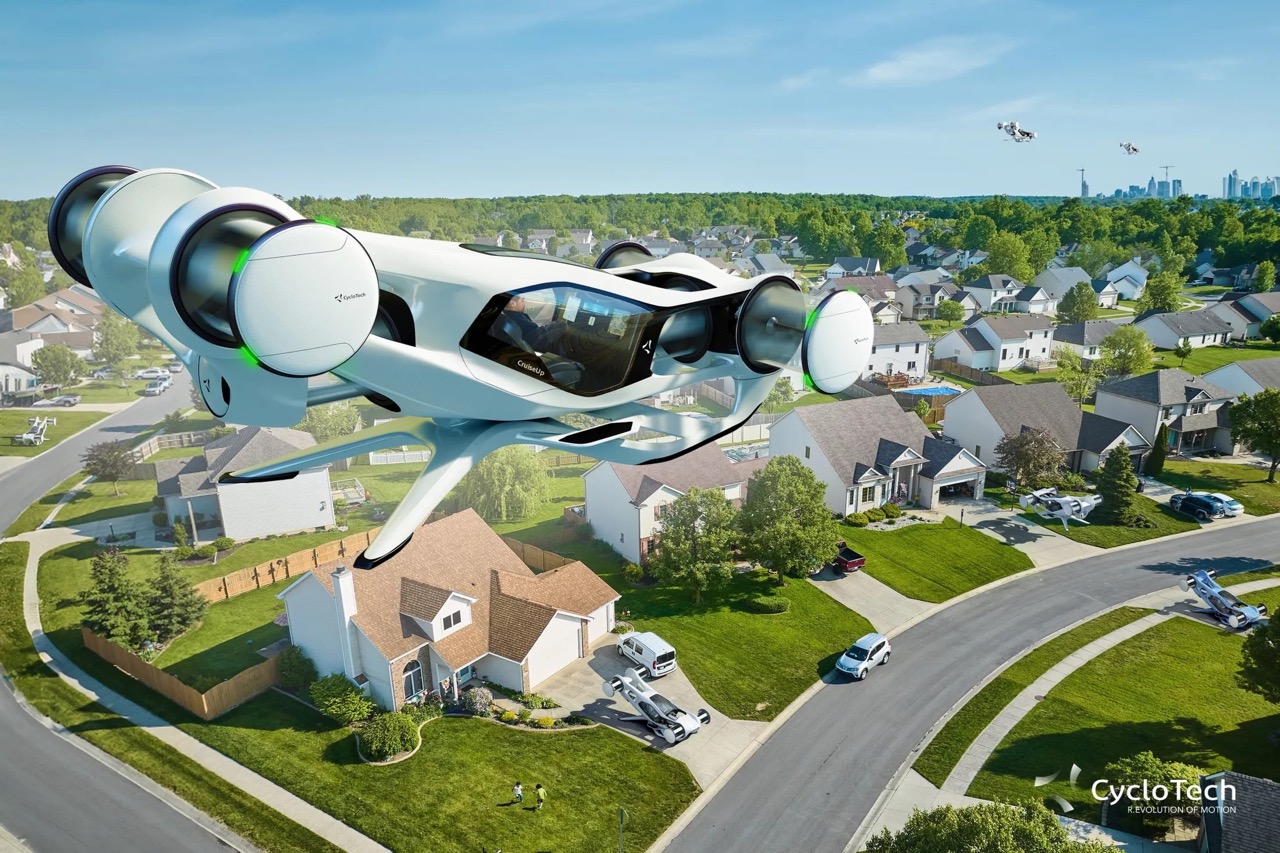 CycloTech เปิดตัวแนวคิดยานยนต์อากาศ eVTOL - carwizard