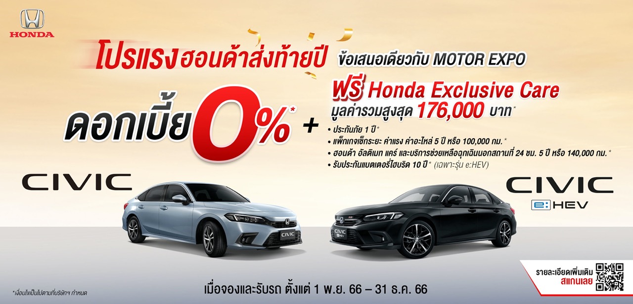 Honda จัดโปรโมชันพิเศษต้อนรับเทศกาลแห่งความสุขโปรแรงส่งท้ายปี (ข้อเสนอ ...