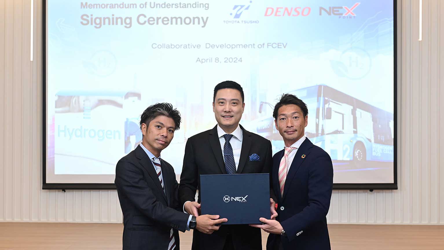 TOYOTA TSUSHO – DENSO – NEX POINT ผนึกกำลังเขย่าตลาดยานยนต์ไฟฟ้า ไฮโดรเจน - carwizard