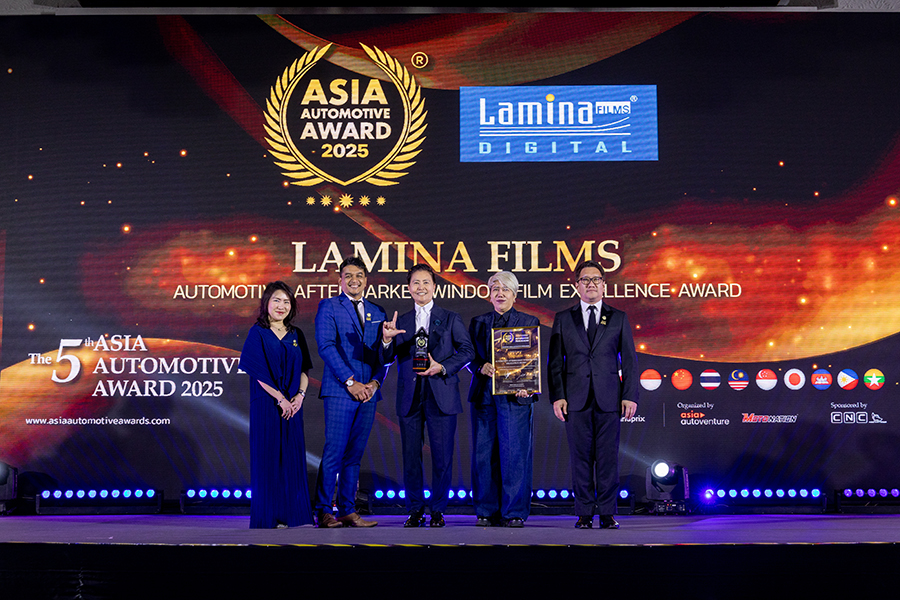 “LAMINA FILM” รับรางวัลเกียรติยศระดับภูมิภาคเอเชีย - carwizard